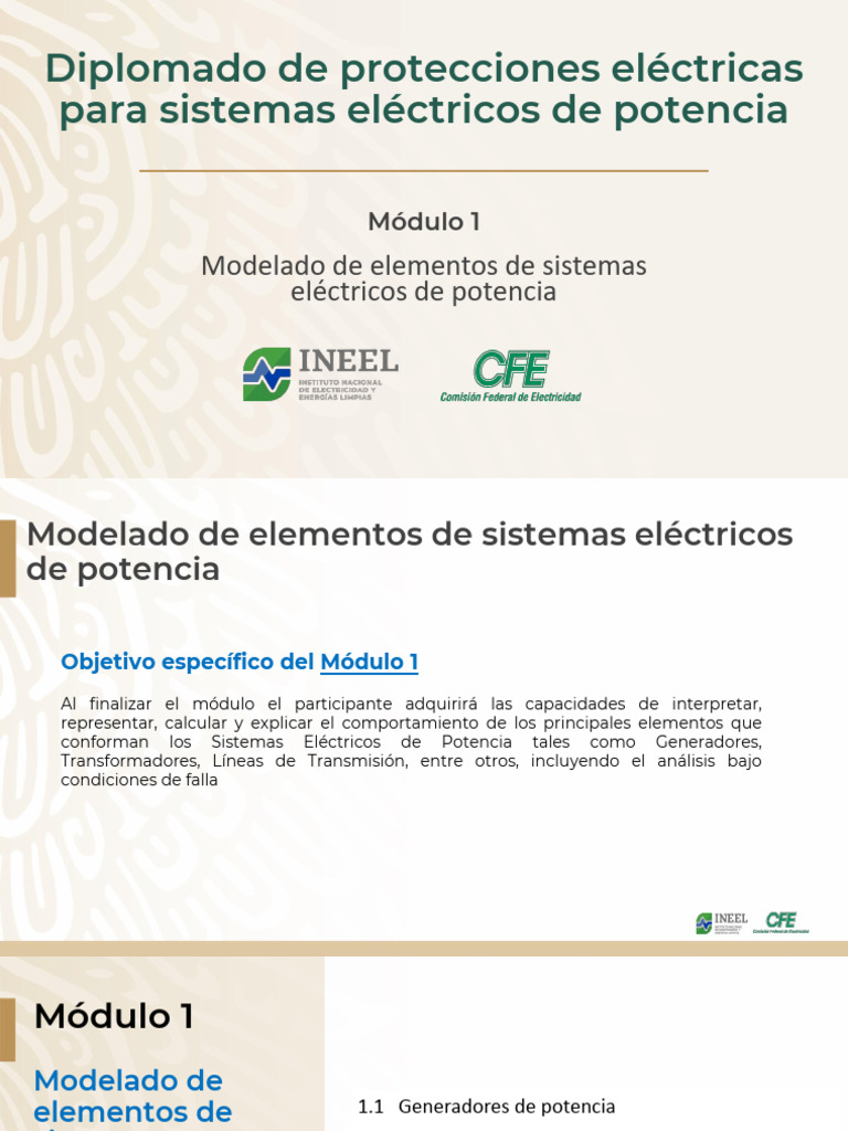Modulo 1 Tema 1 - Modelado de Generadores - v2 | PDF | Generador eléctrico | Inductor