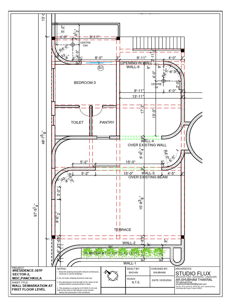 First Floor Wall Demarcation Plan | PDF | City Of Brisbane | Tourist ...