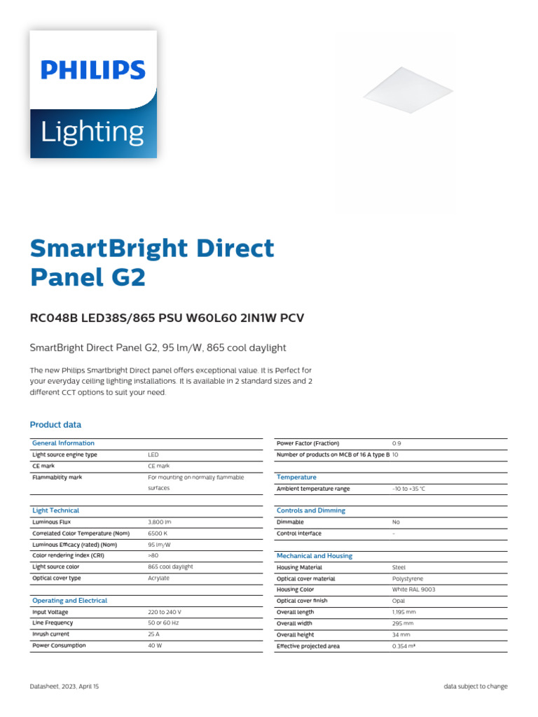 42W Panel CW_merged | PDF | Power Supply | Lighting