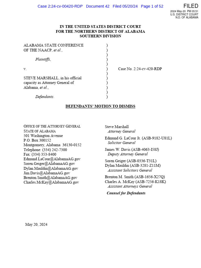 Ballot Harvesting Motion To Dismiss | PDF | Absentee Ballot | Electoral ...
