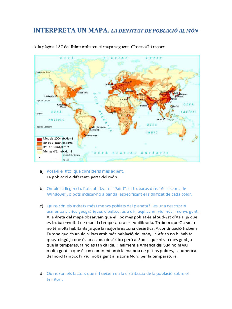 INTERPRETA UN MAPA | PDF