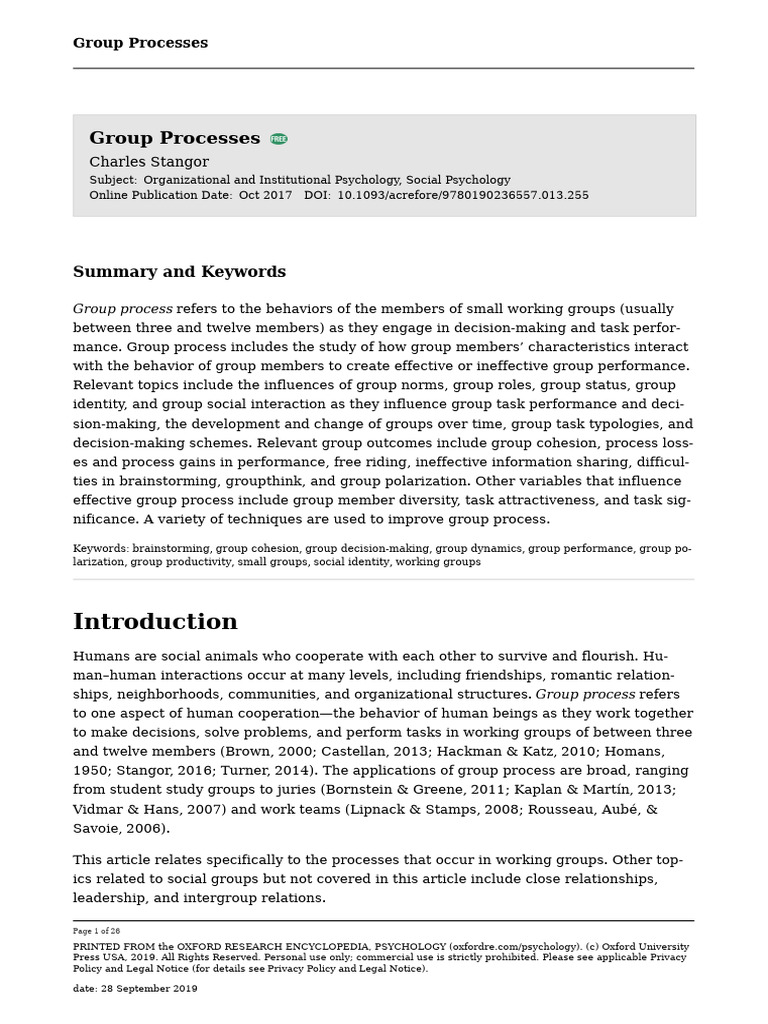 Group processes | PDF | Brainstorming | Decision Making