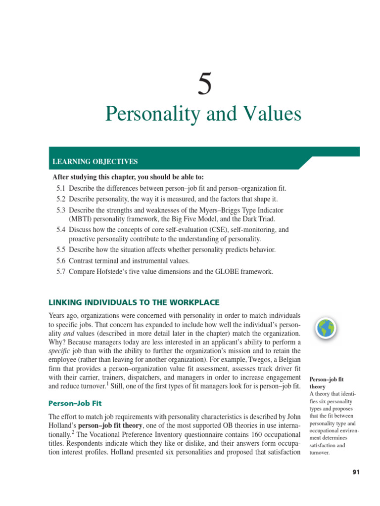 Textbook - Chapter 5 | Download Free PDF | Narcissism | Extraversion And Introversion
