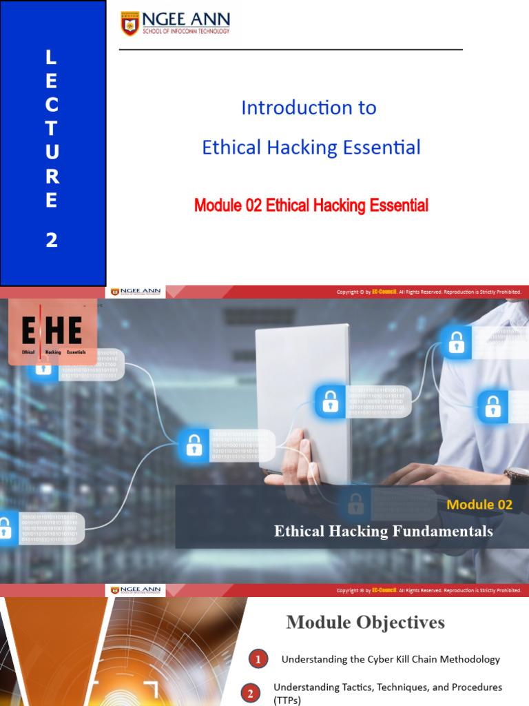 Week02 - EHE Module 02 Ethical Hacking Fundamentals | PDF | Security Hacker | Computer Security