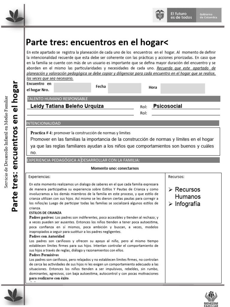 Encuentros Familiares: Normas y Crianza | PDF