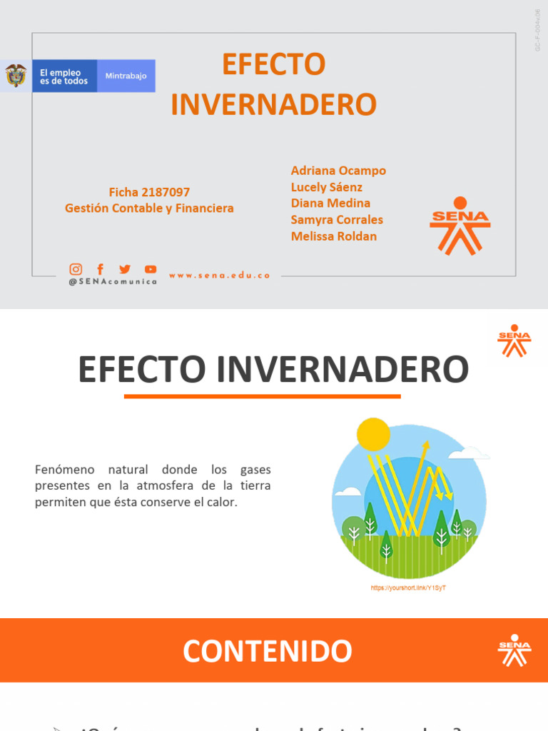 Efecto Invernadero: Causas y Consecuencias | PDF | Gases de efecto ...