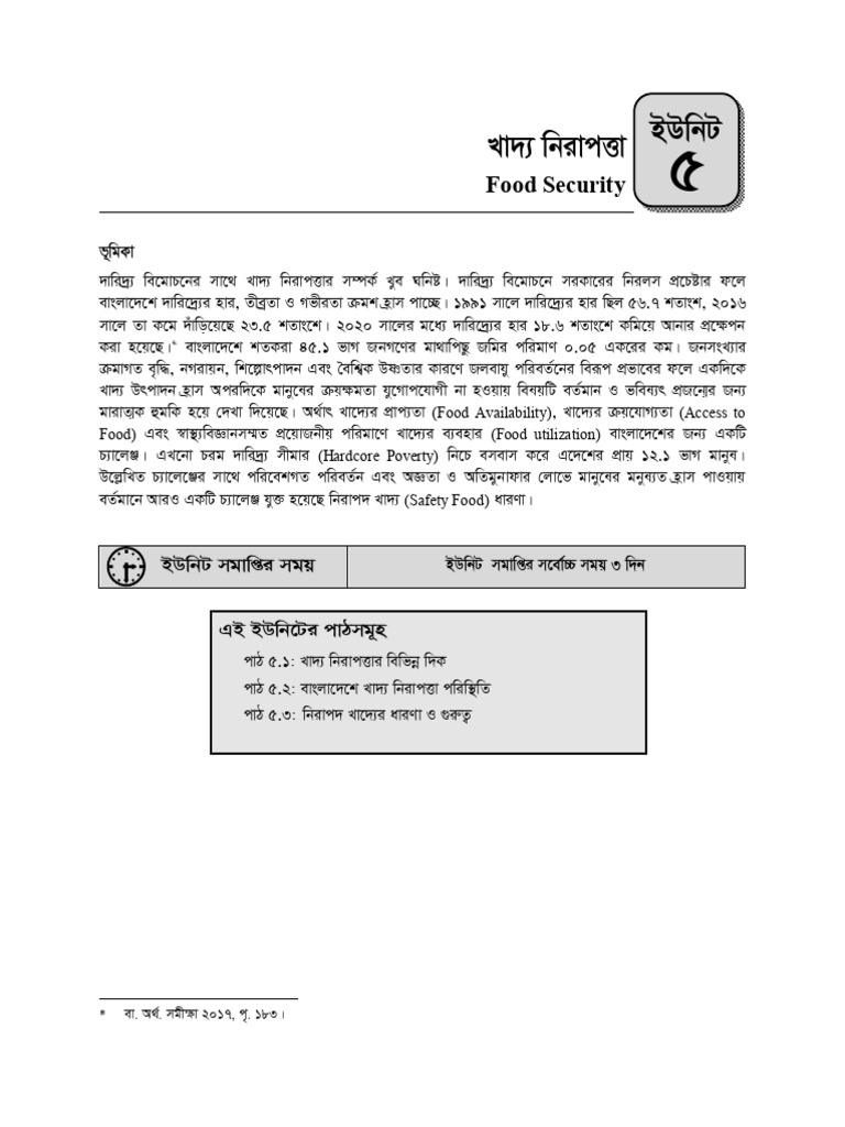 Unit 05 | PDF | Malnutrition | Prevention