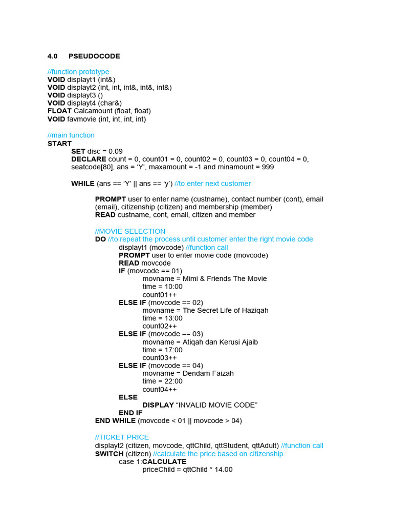 Example Of Pseudocode Pdf Computer Programming Software Engineering 5395