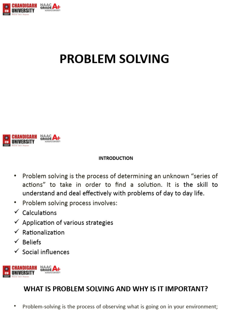 Problem Solving | PDF