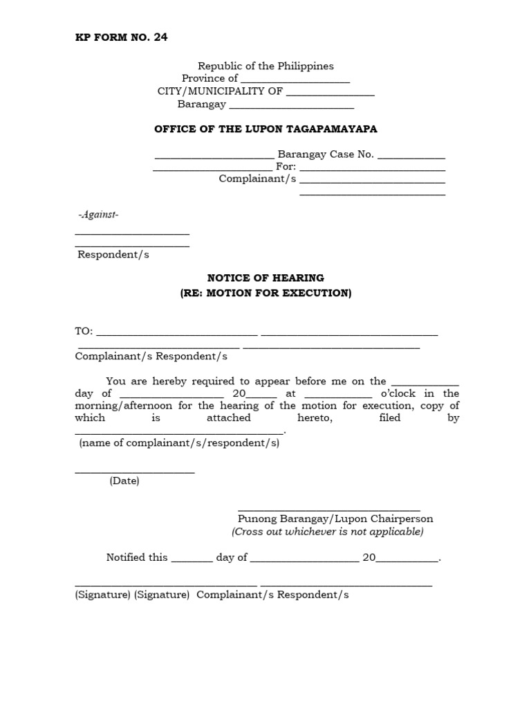 KP Form 24 | PDF | Finance & Money Management | Law