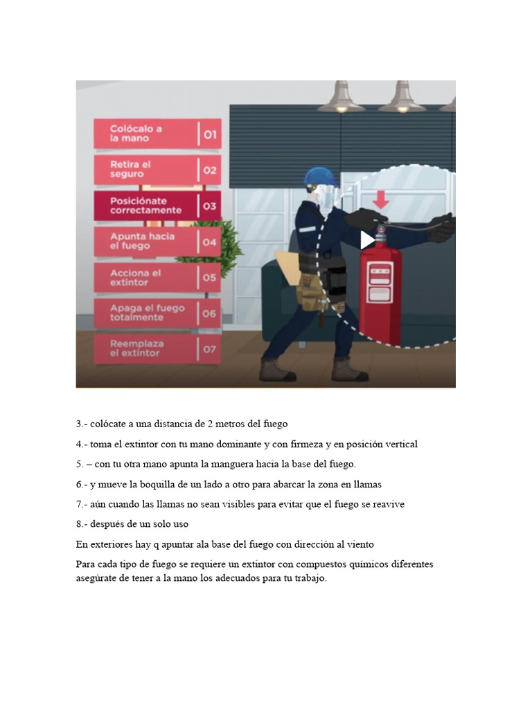 Uso Del Extintor | PDF