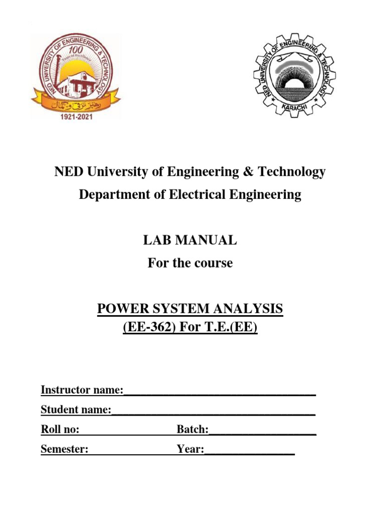 EE 362 Power System Analysis | PDF | Transformer | Electric Power Transmission