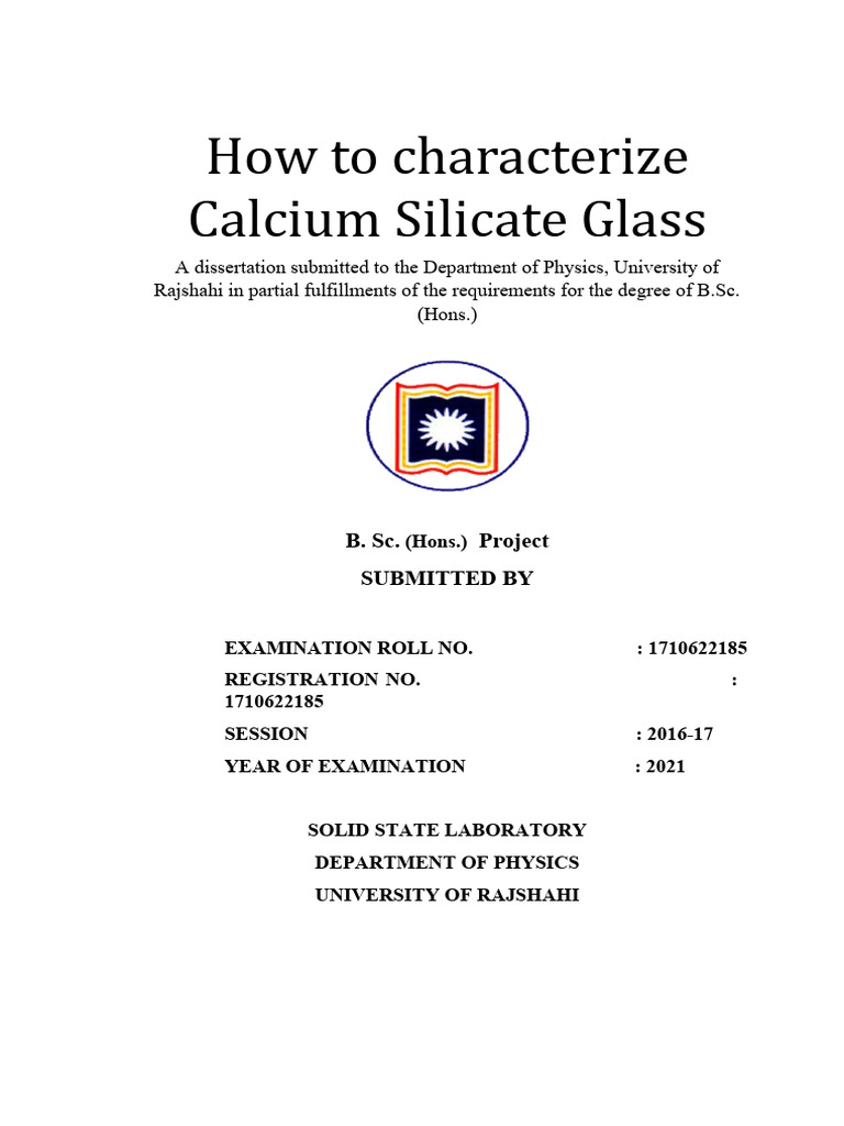 PDF Sajib | PDF | Glasses | Infrared Spectroscopy
