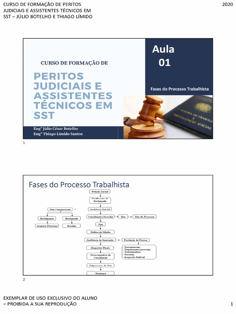 Apostila Aula 1 - Fases Do Processo Trabalhista | PDF