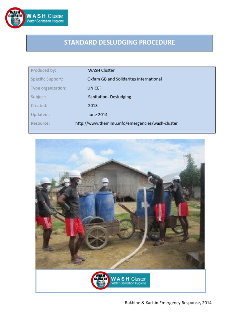 Desludging Guide for WASH Teams | PDF | Wash | Pump