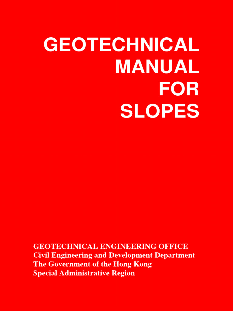 Geotechnical Manual For Slopes 2011 Hong Kong | PDF | Granite | Geology