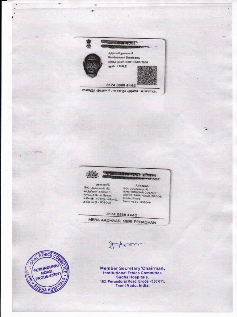 Self Attested ID Proof Member Secretry | PDF