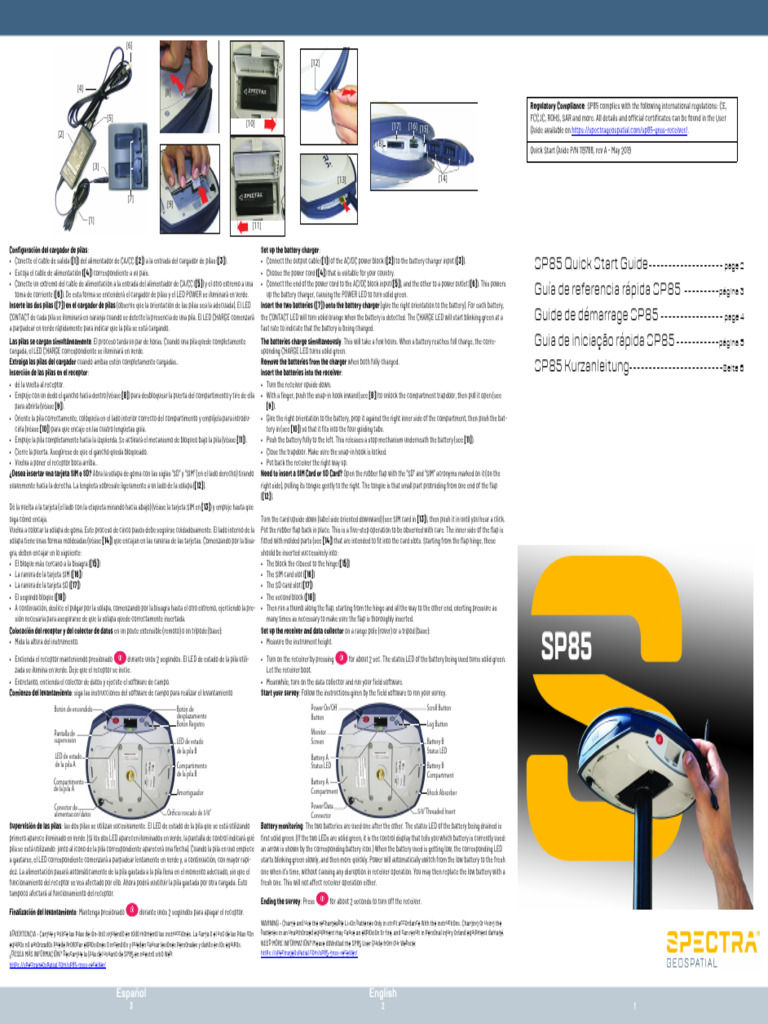 SP85 QSG A 5lang | PDF | Electrónica