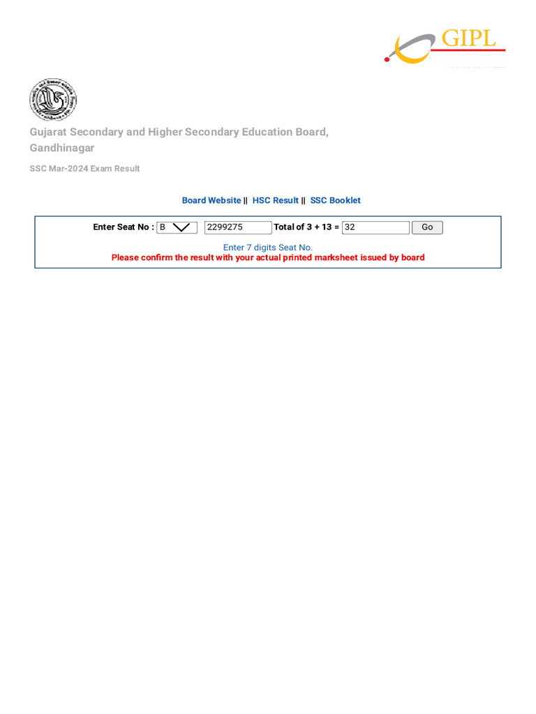 GS & HSEB SSC Mar-2024 Exam Results Powered by GIPL | PDF