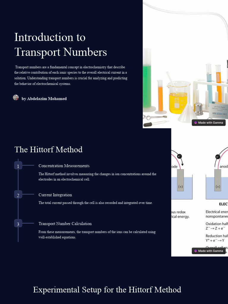 Introduction-to-Transport-Numbers | PDF | Electrochemistry | Physical ...
