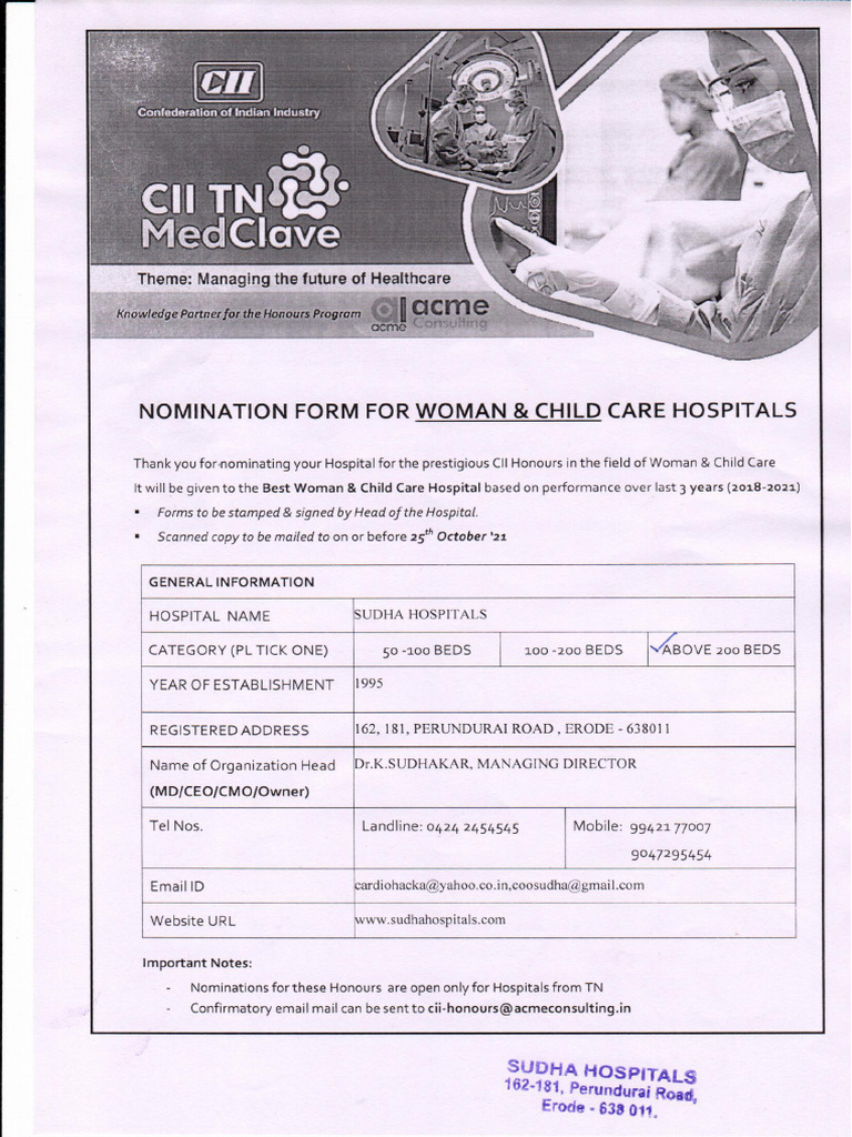 CII Nomination For OG | PDF