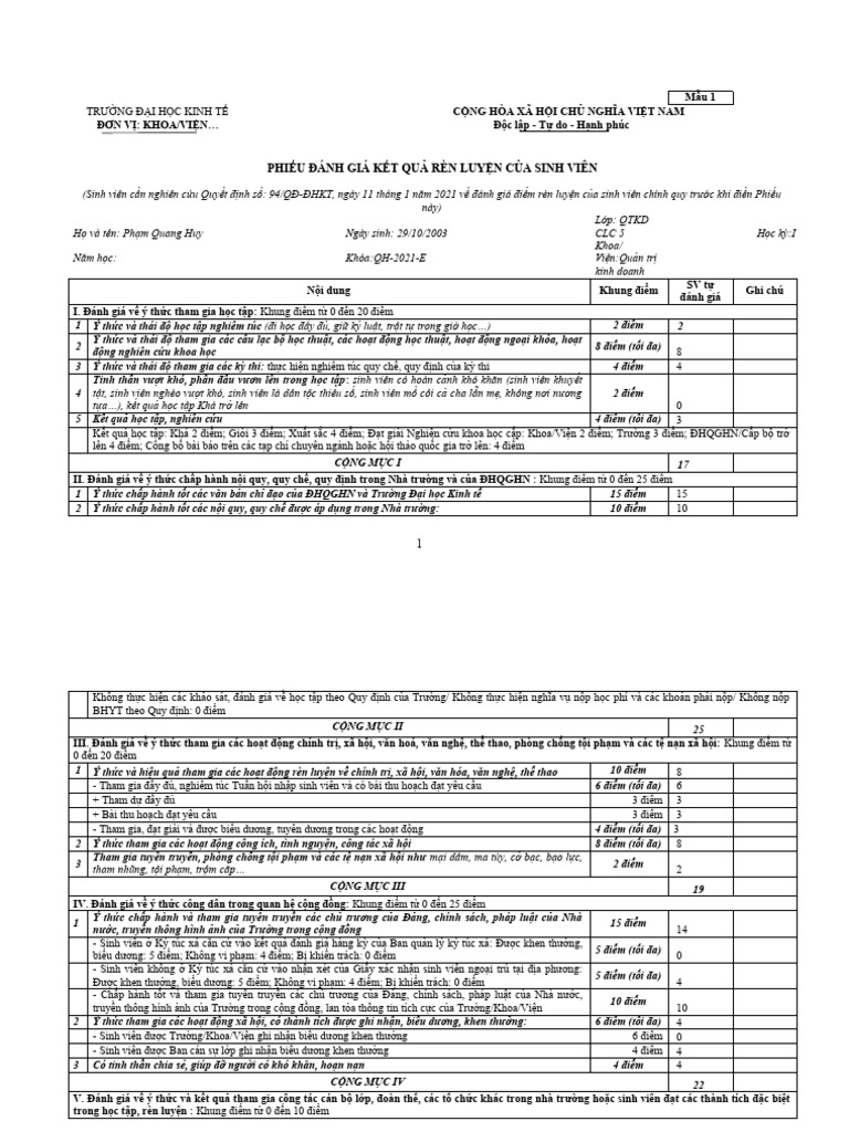 PH M Quang Huy - 21050220 | PDF