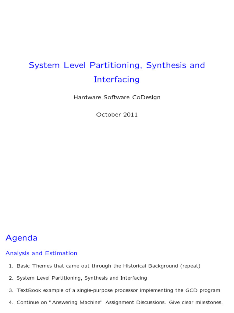 My Lecture6 Partitioning | PDF | Computer Program | Programming