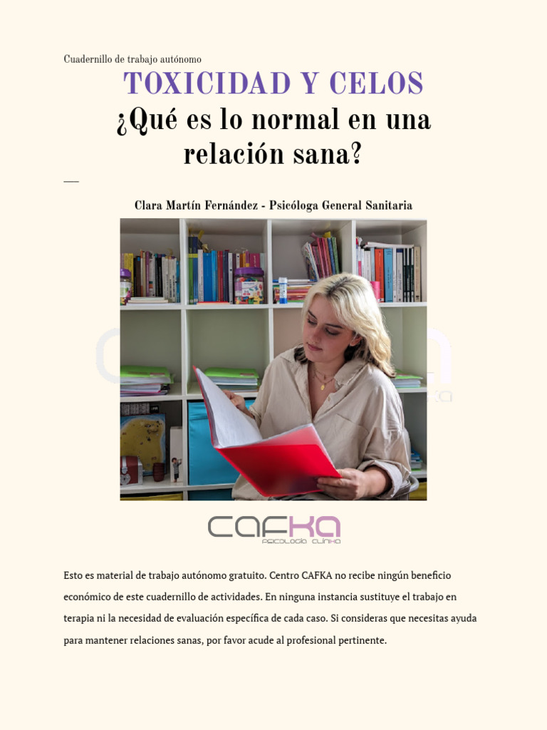 Cuadernillo Celos y Toxicidad | PDF | Celos | Comportamiento