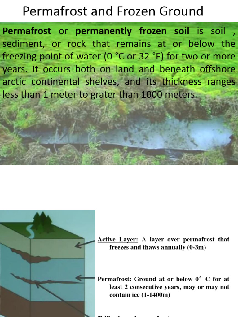 Lecture Permafrost 7 8 | PDF | Natural Materials | Soil