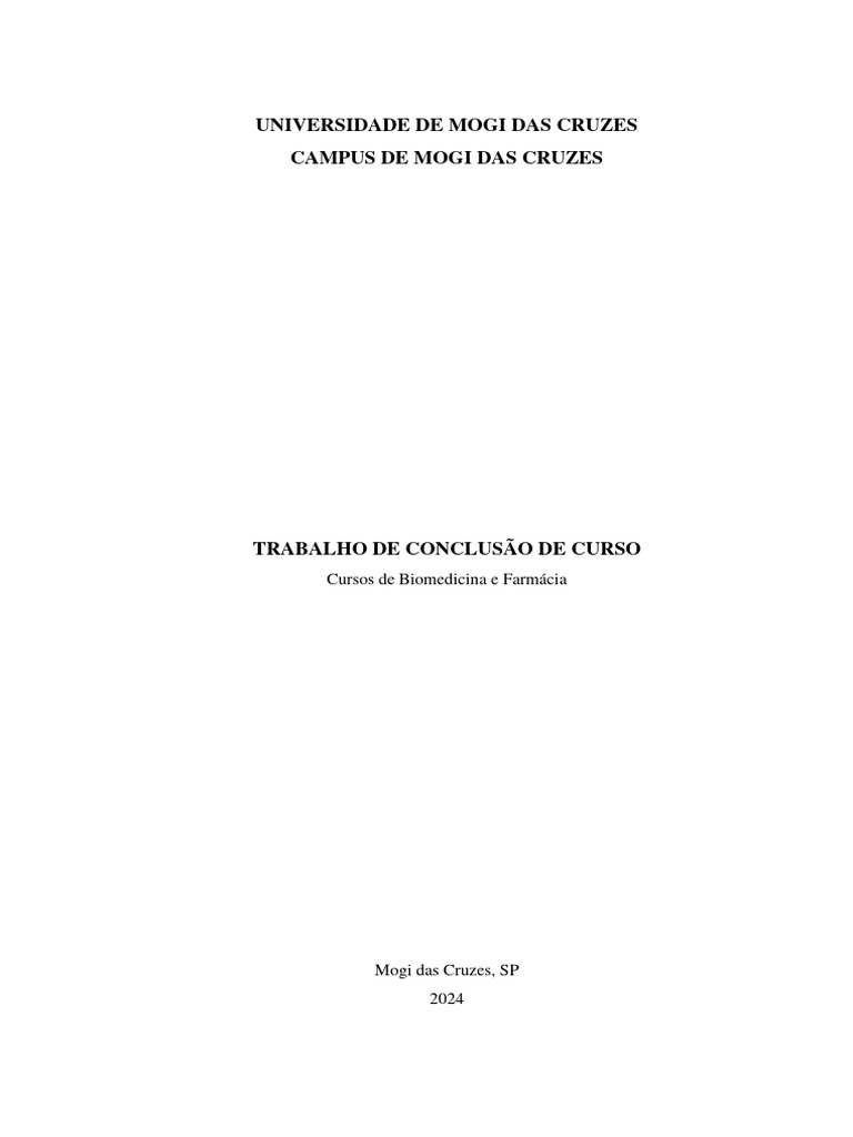 Manual Do Tcc Biomedicina E Farmácia 2024 1 Pdf Publicações
