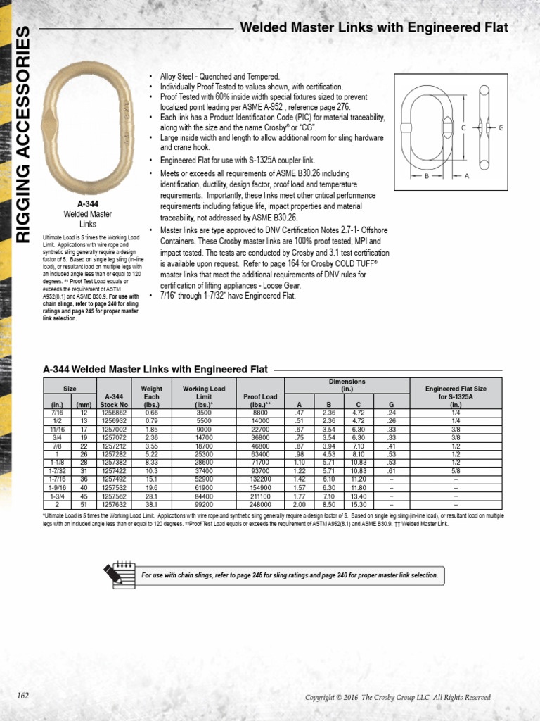 Welded Master Links With Engineered Flat | Download Free PDF | Building ...