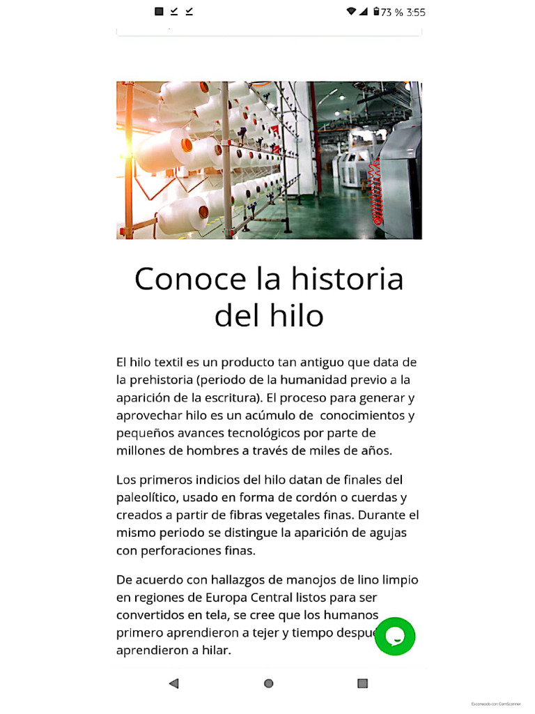 Historia Del Hilo | PDF