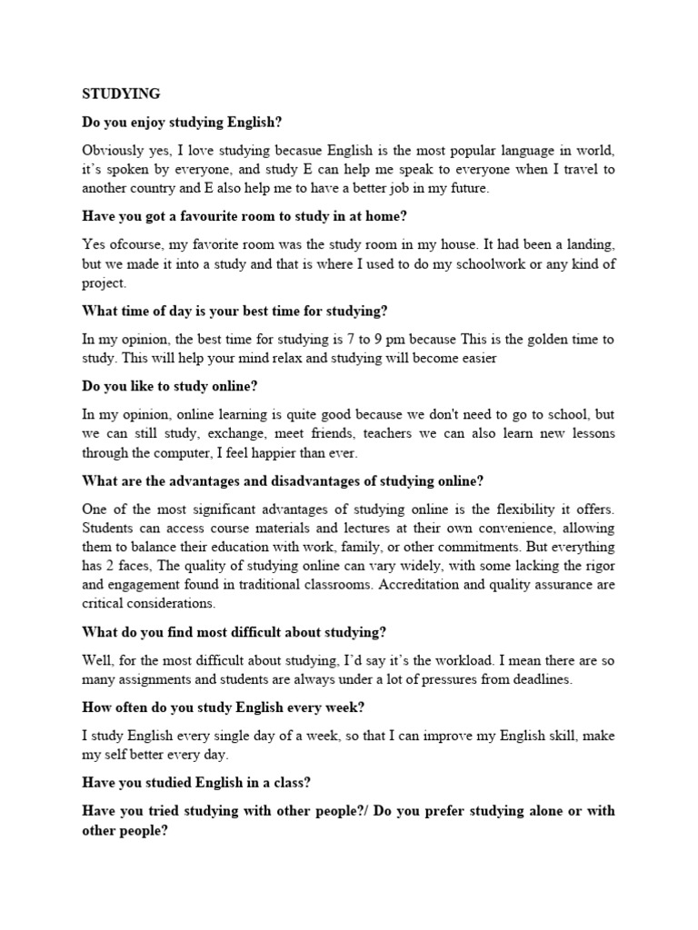 Studying | PDF | English Language | Educational Technology