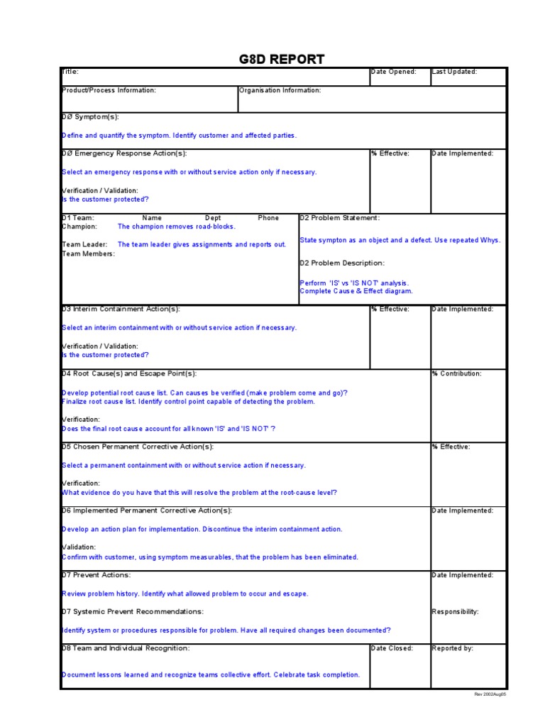G8D Ford | PDF | Risk | Risk Management