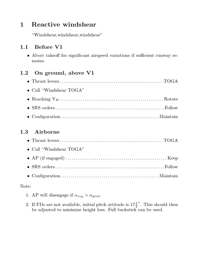 Memory Items | PDF | Aviation Safety | Aviation