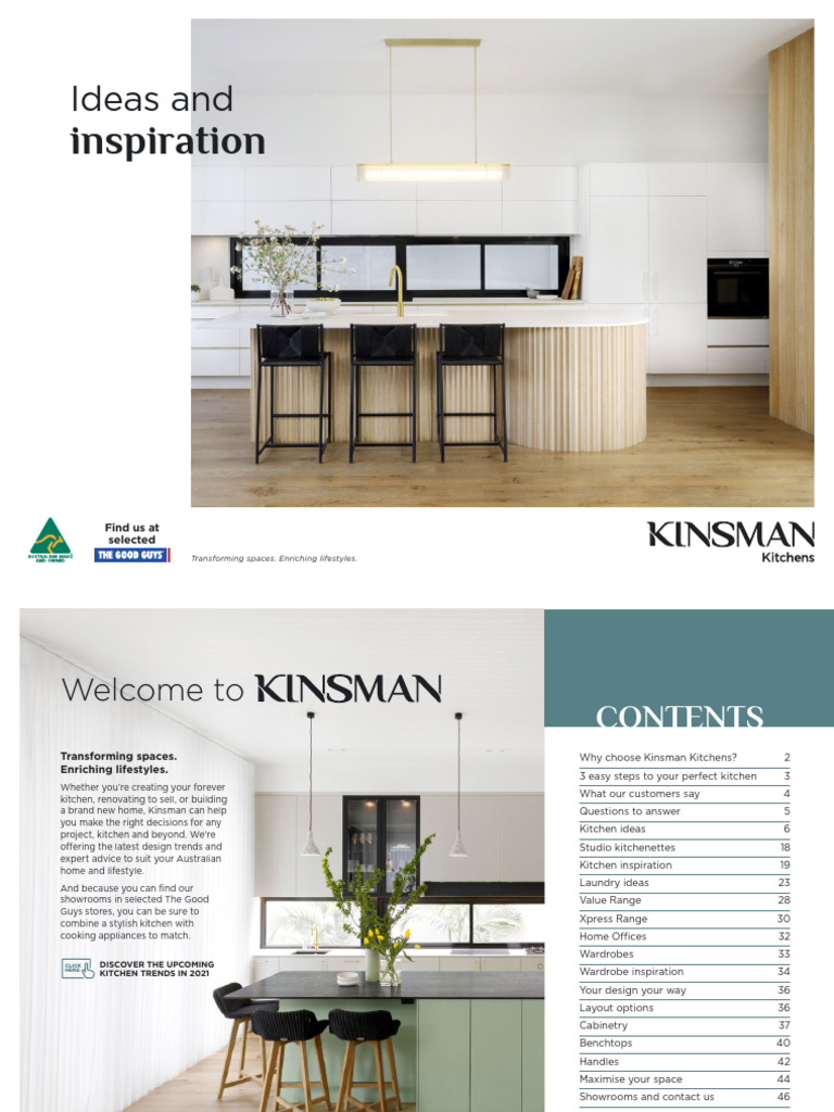 Kinsman-Ideas-Catalogue Designer Kitchen | PDF | Cabinetry | Countertop