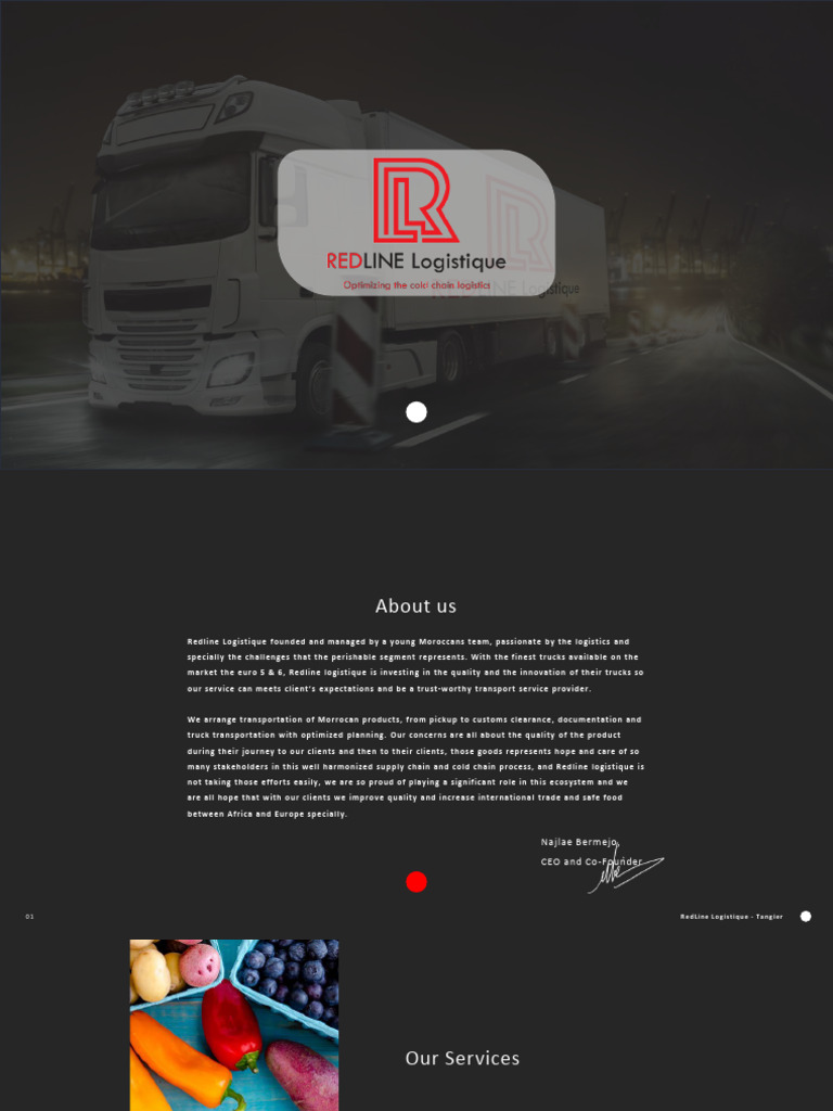 Redline Logistique: Perishable Transport Experts | PDF | Warehouse