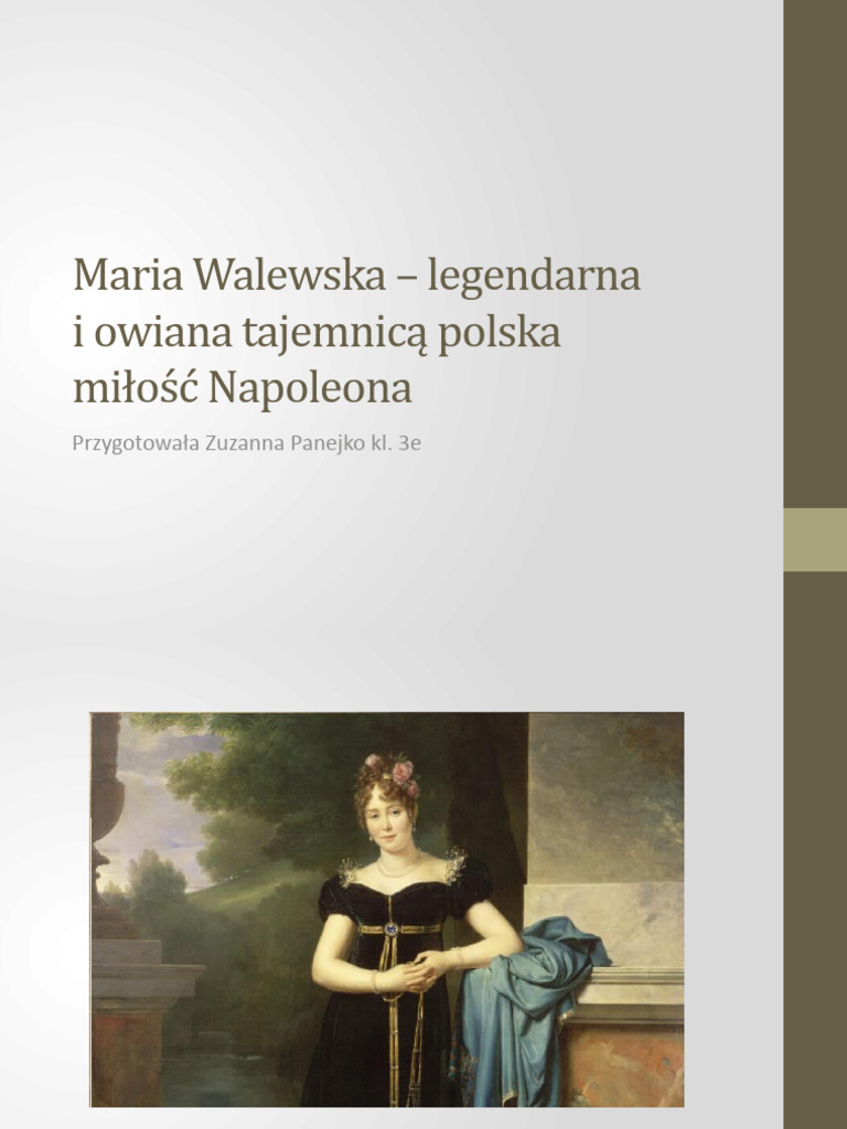 Maria Walewska - Legendarna I Owiana Tajemnicą Polska | PDF