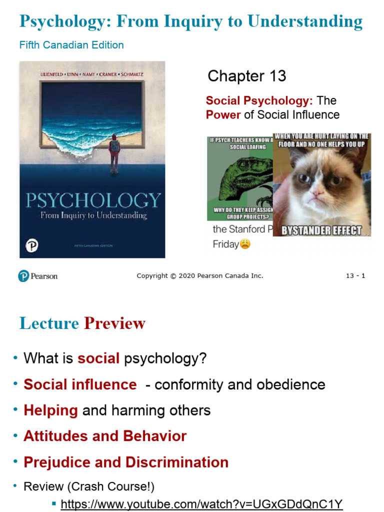 Chapter 13 - Social Psychology | PDF | Conformity | Obedience (Human ...