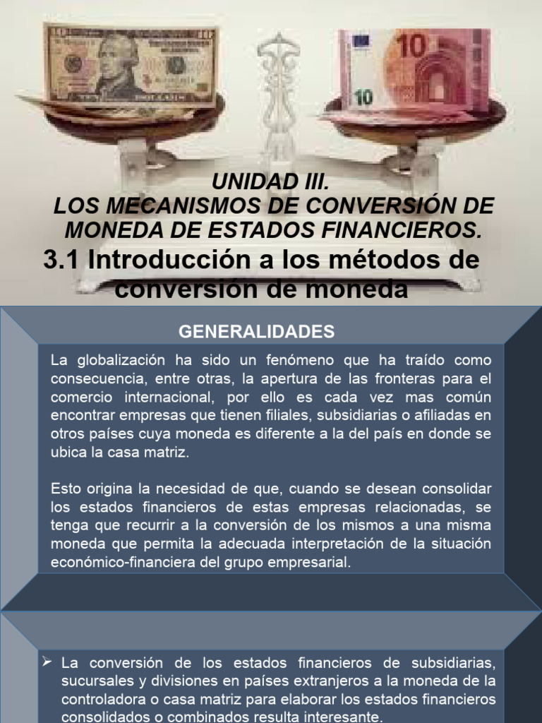 3.1 Introducción A Los Métodos de Conversión de Moneda | PDF | Moneda ...