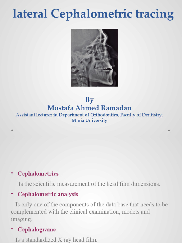 Lateral Cephalometric Analysis Overview | PDF | Dentistry Branches ...