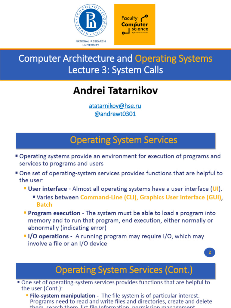 OS Lecture 03 | PDF | Operating System | Kernel (Operating System) OS Lecture 03 | PDF | Operating System | Kernel (Operating System)