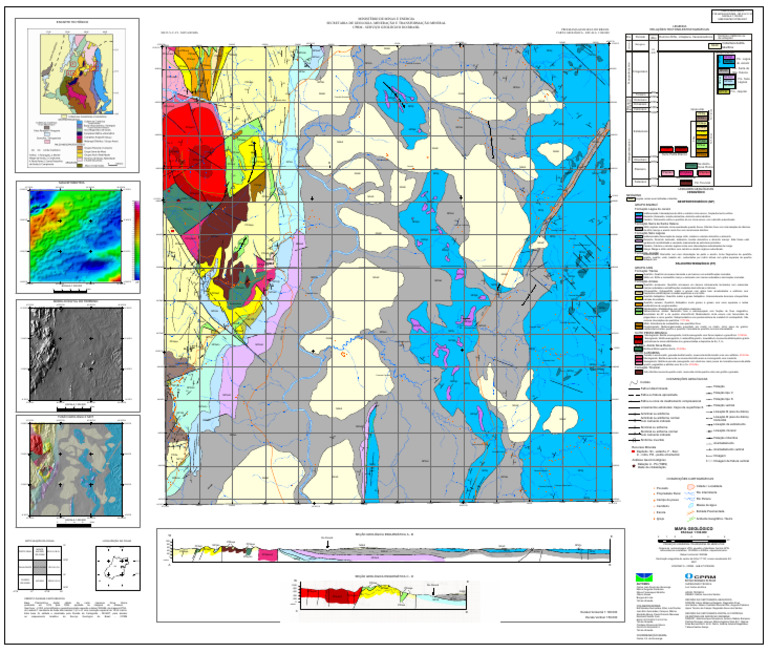 Mapa Nova Roma | Download grátis PDF | Geologia | Geociências