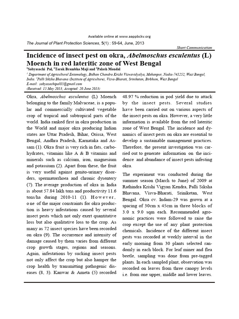 2014 Null | PDF | Pest (Organism) | Insects