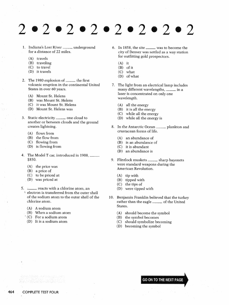 STRUCTURE 2 Exercise | PDF