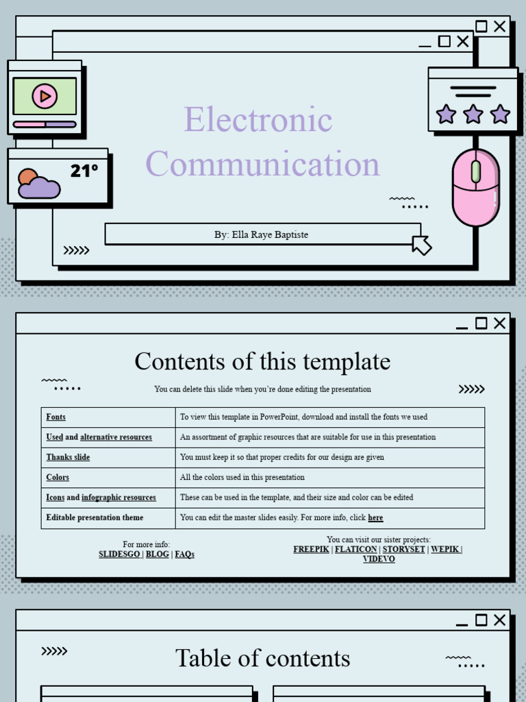 Soft Colors UI Design For Agencies Blue Variant by Slidesgo | PDF ...