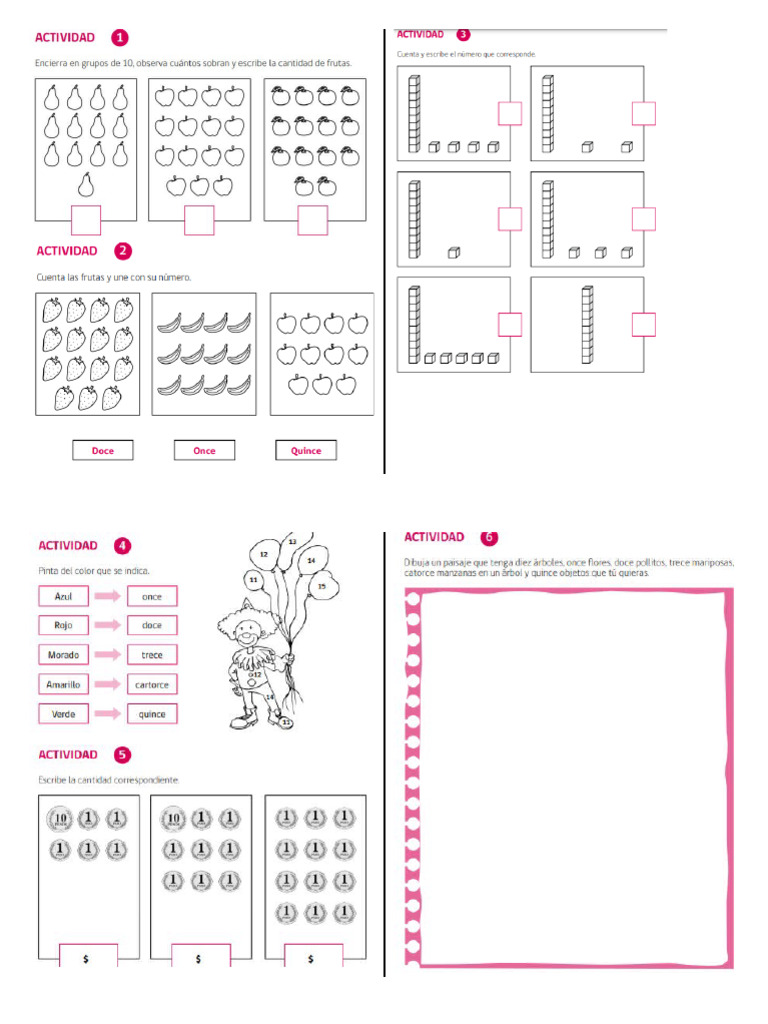 Guia Numeros Hasta El 20 | PDF