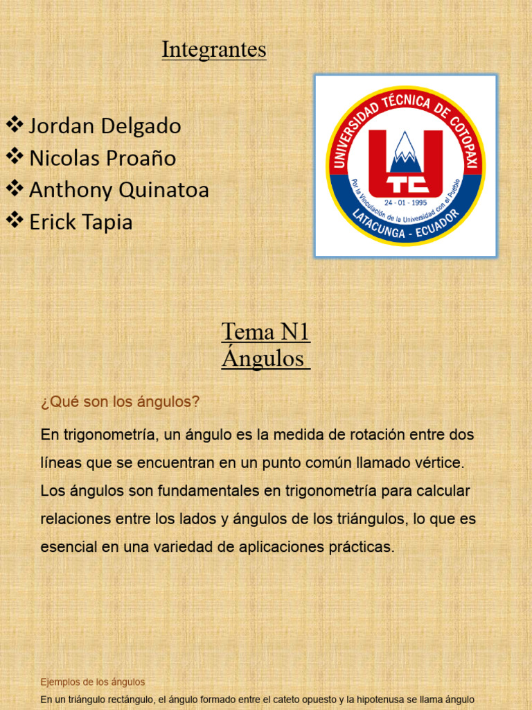 Presentacion Trigo | PDF | Funciones trigonométricas | Triángulo