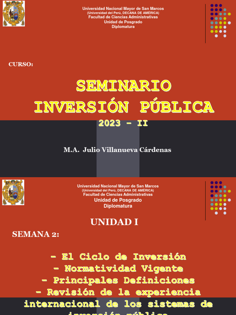 Sesion 2 Inversion Publica | PDF | Regulación | Presupuesto