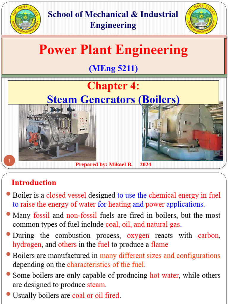 Steam Generators: Boiler Types & Requirements | PDF | Boiler | Steam